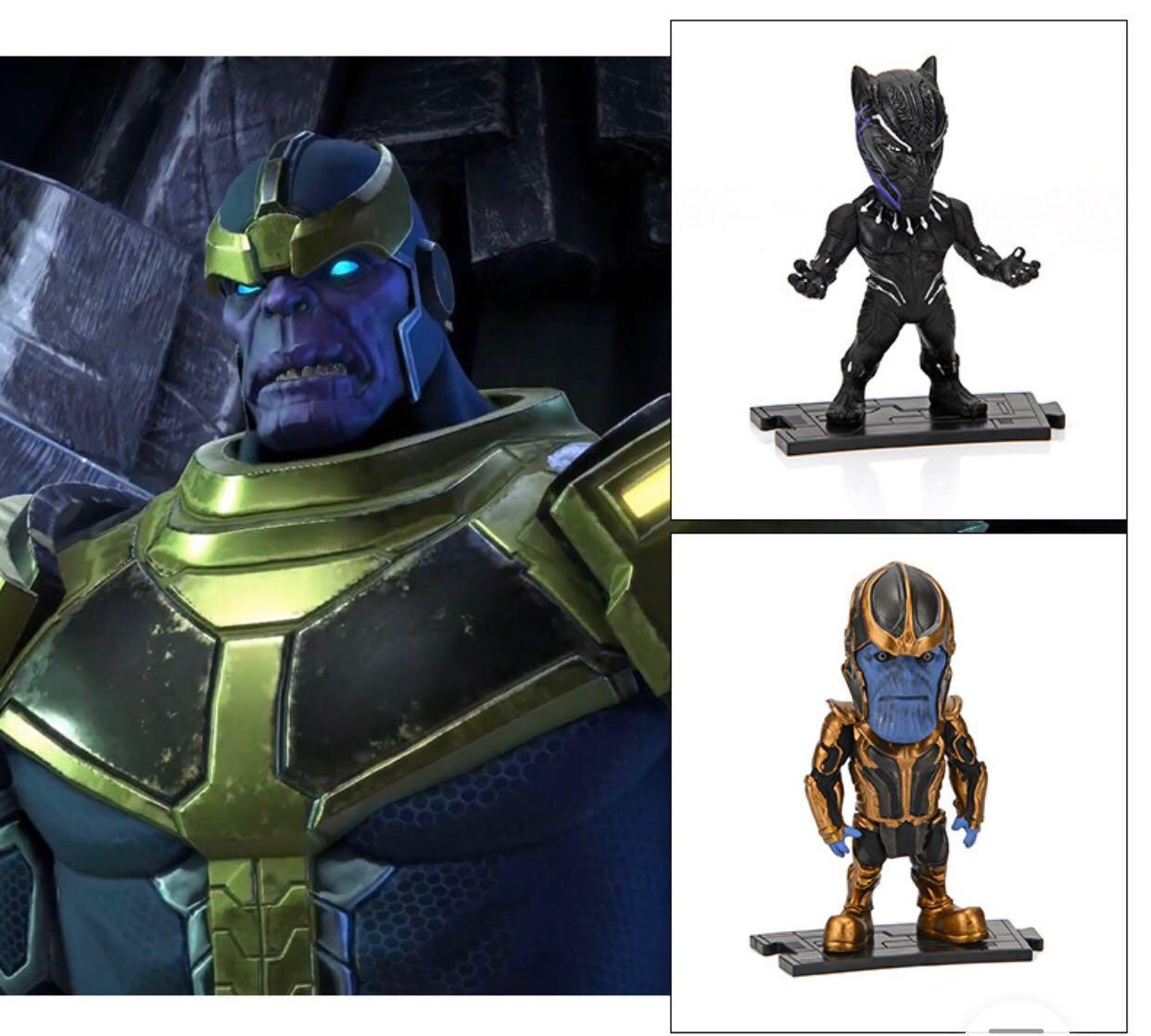 8 sets Avengers (iron man/black panther/ Thor/Hulk/Spider-Man/Thanos ...