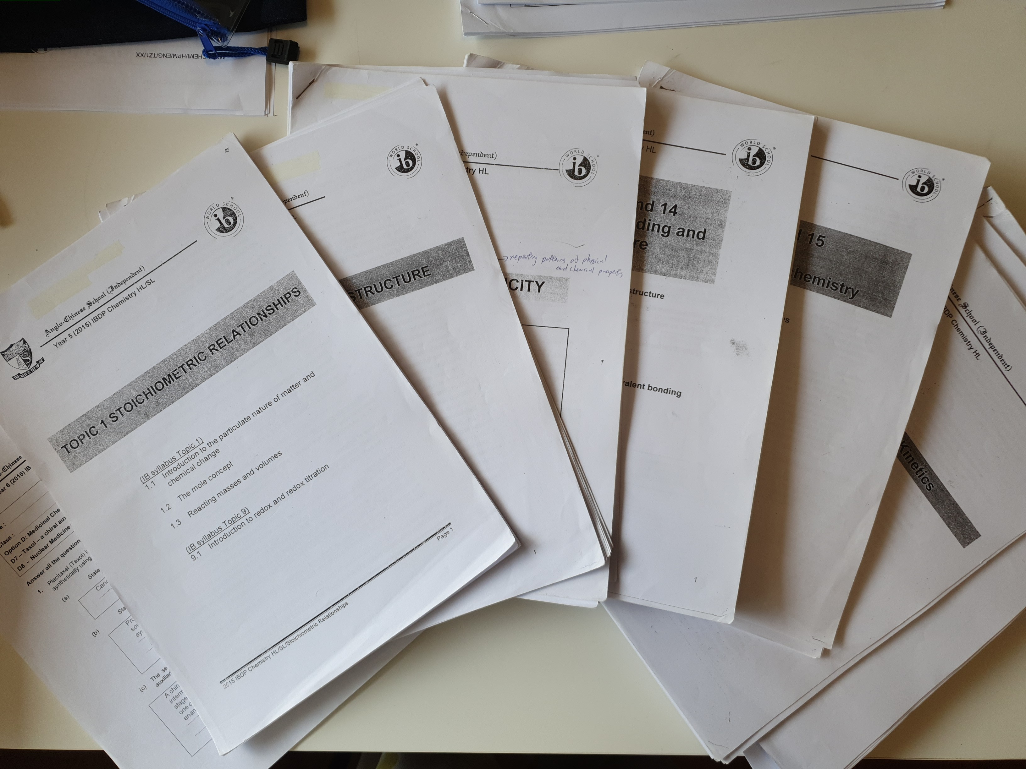 ACS(Independent) IB Chemistry notes (All Topics), Hobbies & Toys, Books ...