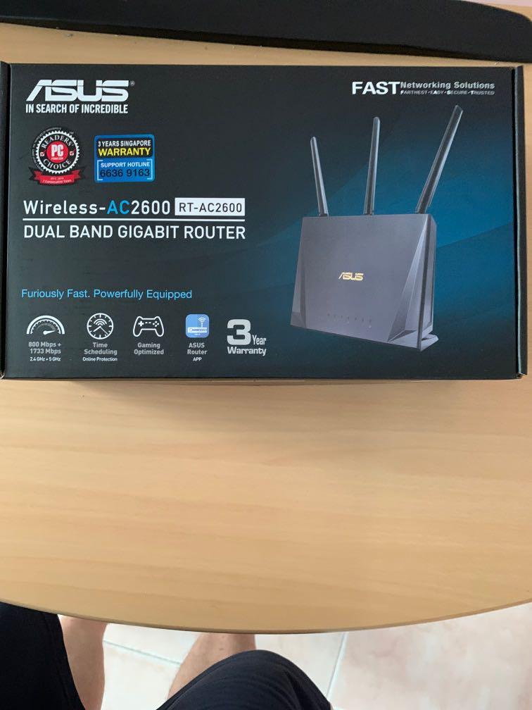 Asus Wireless Router AC2600 RT Dual band Gigabit, Computers & Tech ...