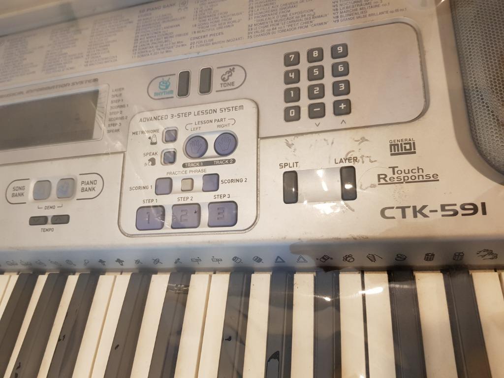 Casio Keyboard CTK-591, Hobbies & Toys, Music & Media, Musical ...