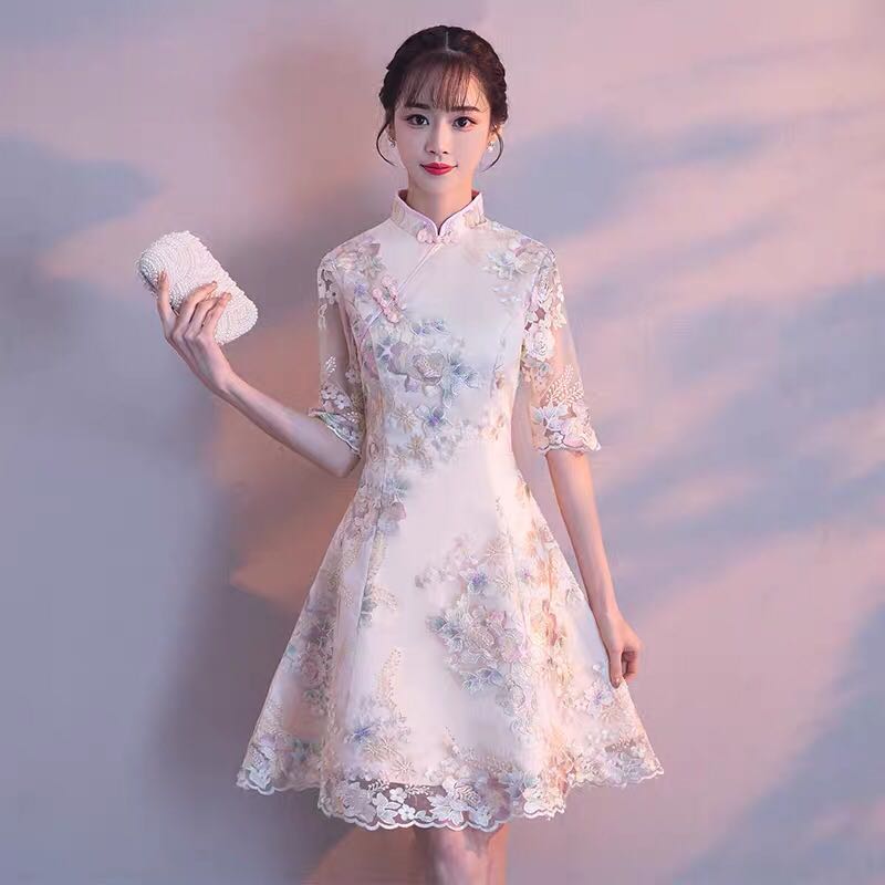 Cheongsam / Gown / CNY Dress, Women's Fashion, Dresses & Sets, Evening ...