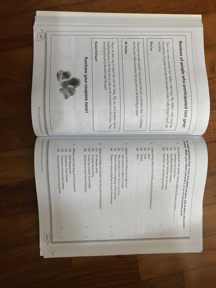 Complete Practice Book for Grammar, Vocabulary,& Comprehension, Hobbies ...