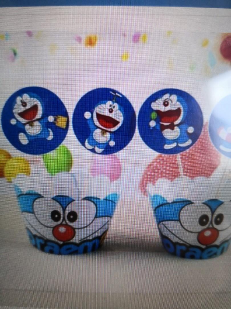 Doraemon cupcakes topper, Hobbies & Toys, Stationery & Craft, Occasions ...