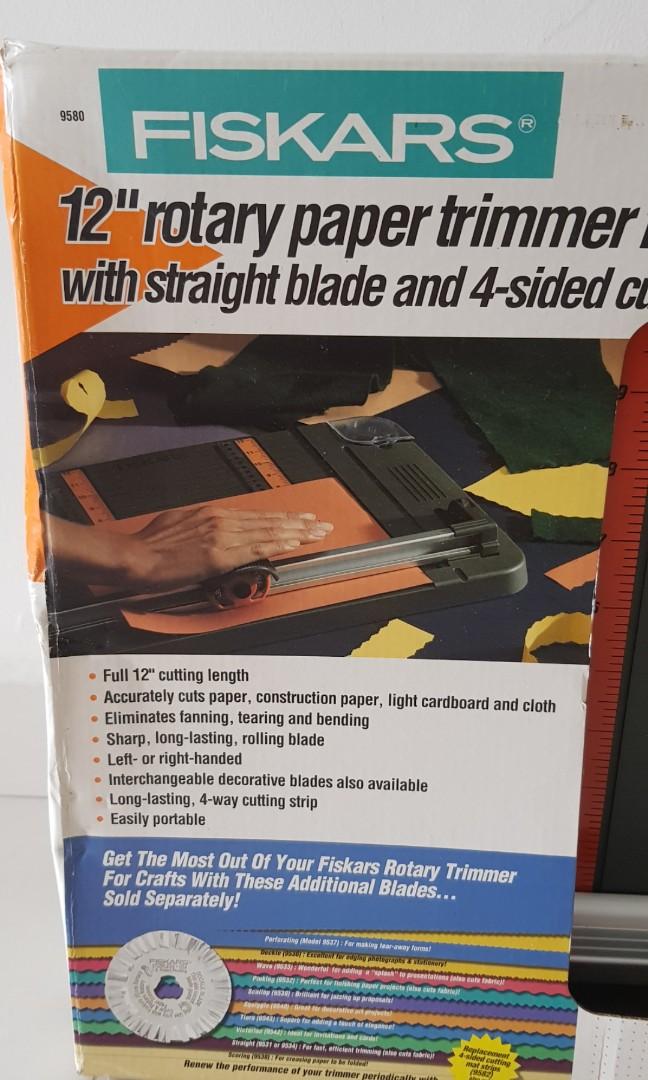 [Fiskars] 12 rotary paper trimmer for crafts, Hobbies & Toys ...