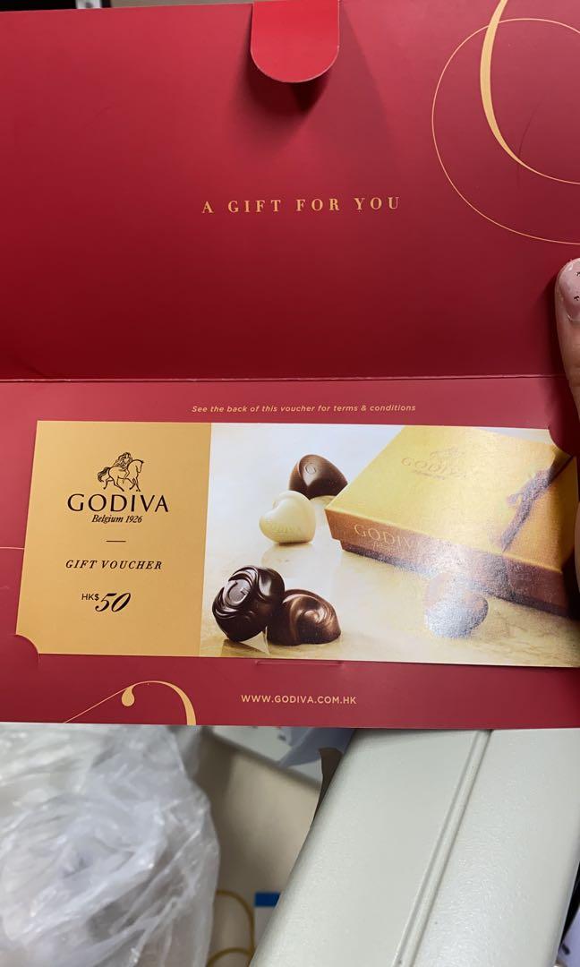GODIVA 50蚊 cash coupon, 門票＆禮券, 兌換券 on Carousell