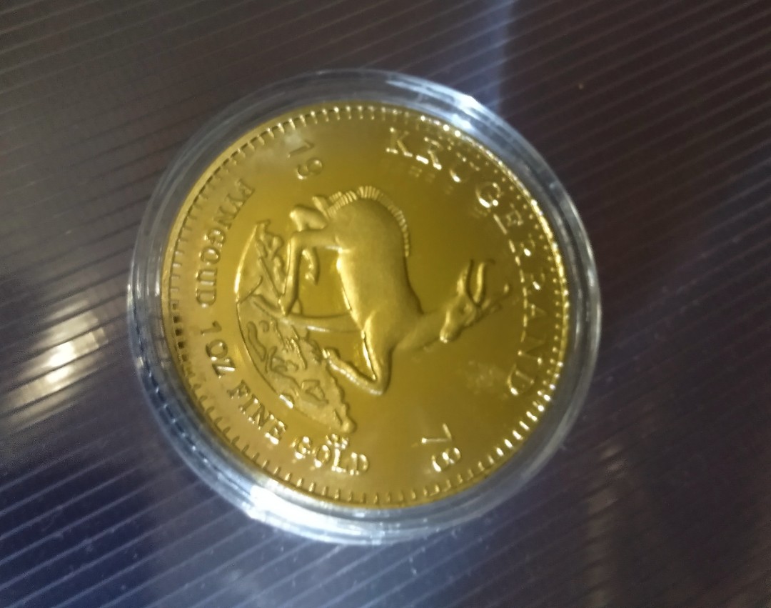 Kruggerand coin gold color type, Hobbies & Toys, Memorabilia ...