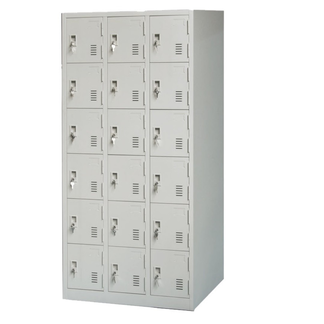 Longlife KS-18D OW 18 Door Steel Locker with Hasp, School Lockers ...