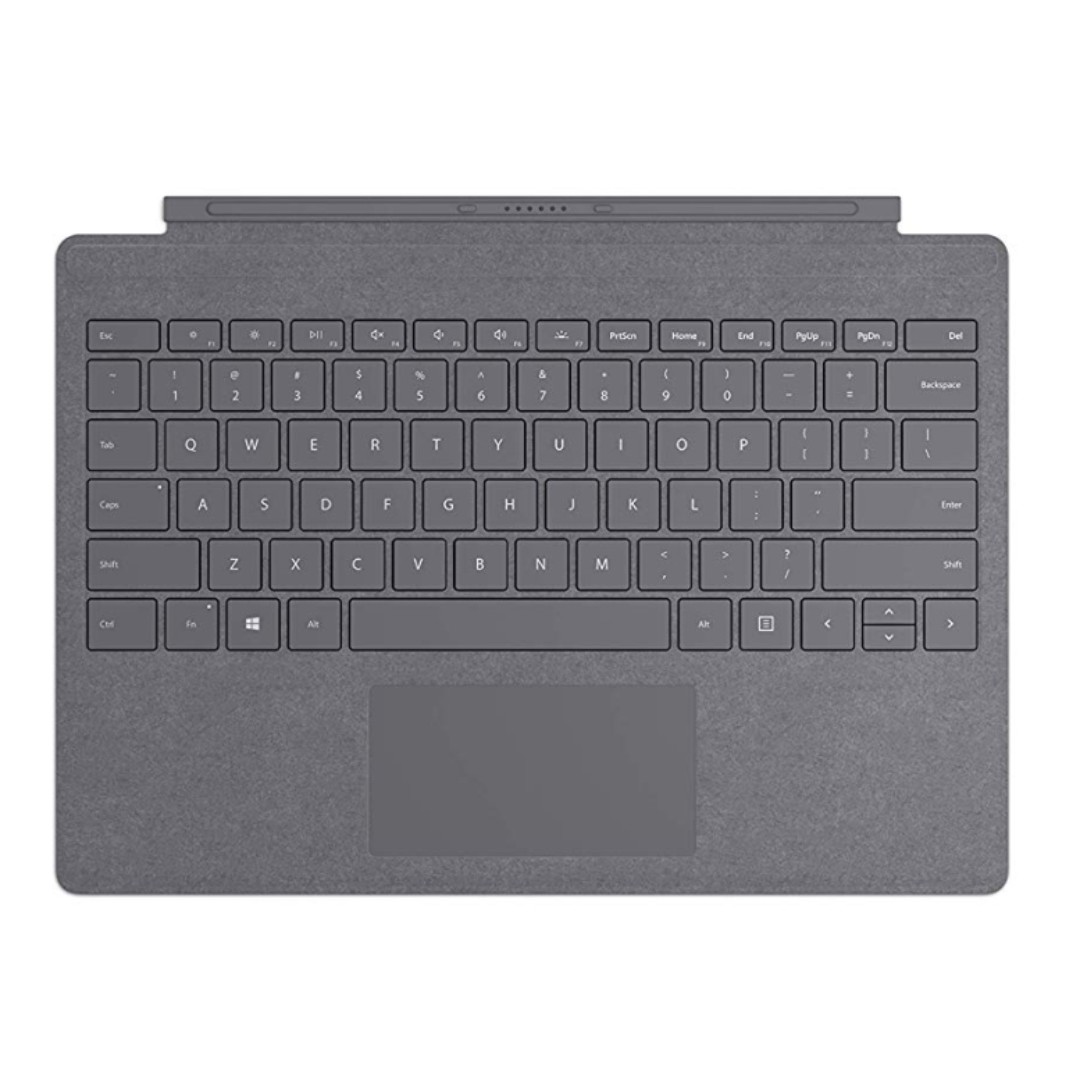 Microsoft Surface Pro Signature Type Cover Platinum English Edition 鍵盤 ...