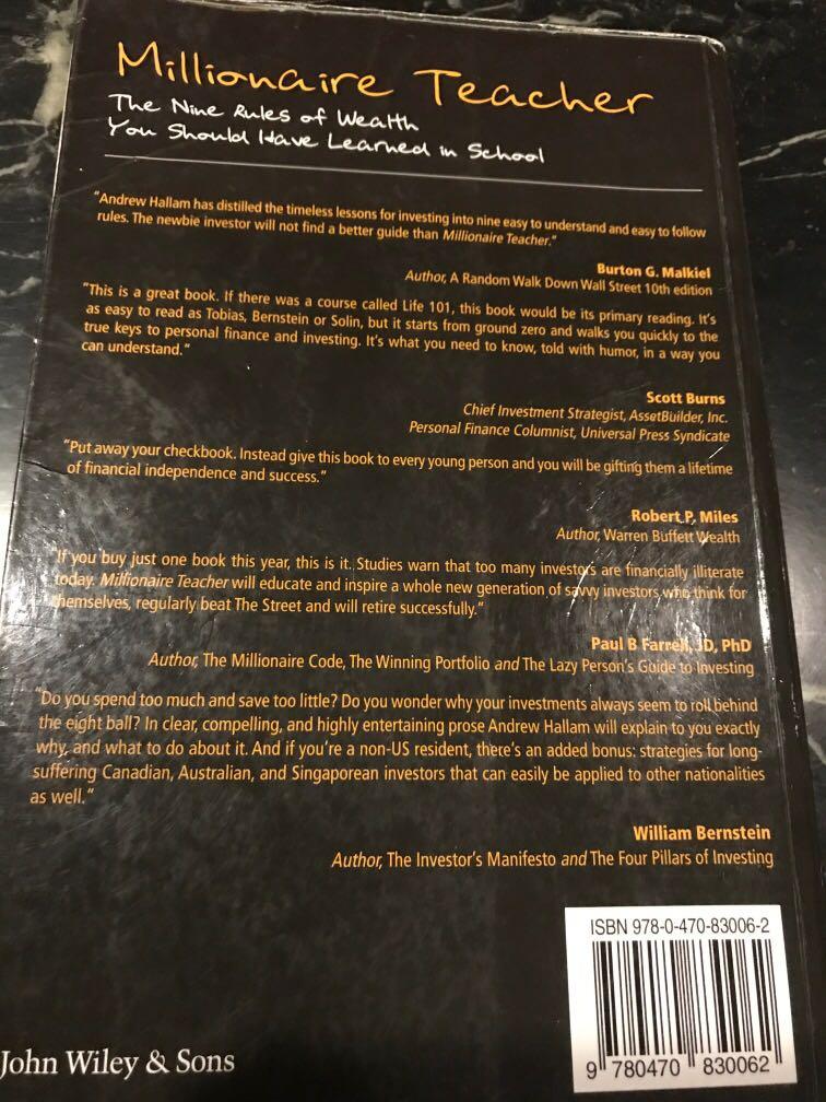 Millionaire Teacher : The Nine Rules of Wealth You Should Have Learned in School, Hobbies & Toys ...