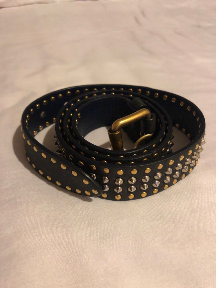 Miu miu navy blues stuffed belt, Women's Fashion, Watches & Accessories ...