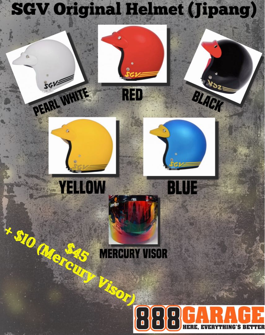 SGV Helmet (Jipang), Motorcycles, Motorcycle Apparel on Carousell