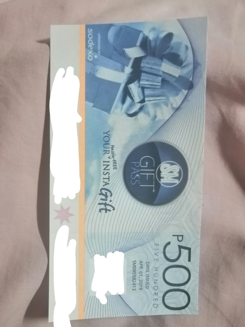 Sodexo Gift Certificate, Tickets & Vouchers, Store Credits on Carousell