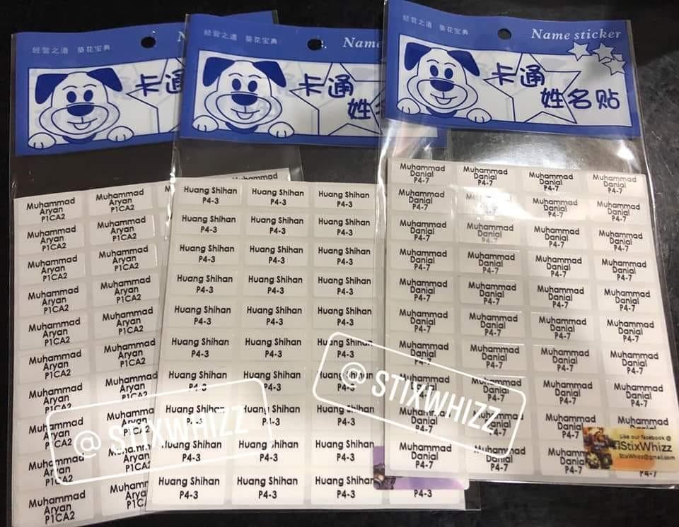 School Name Sticker Promo, Everything Else on Carousell