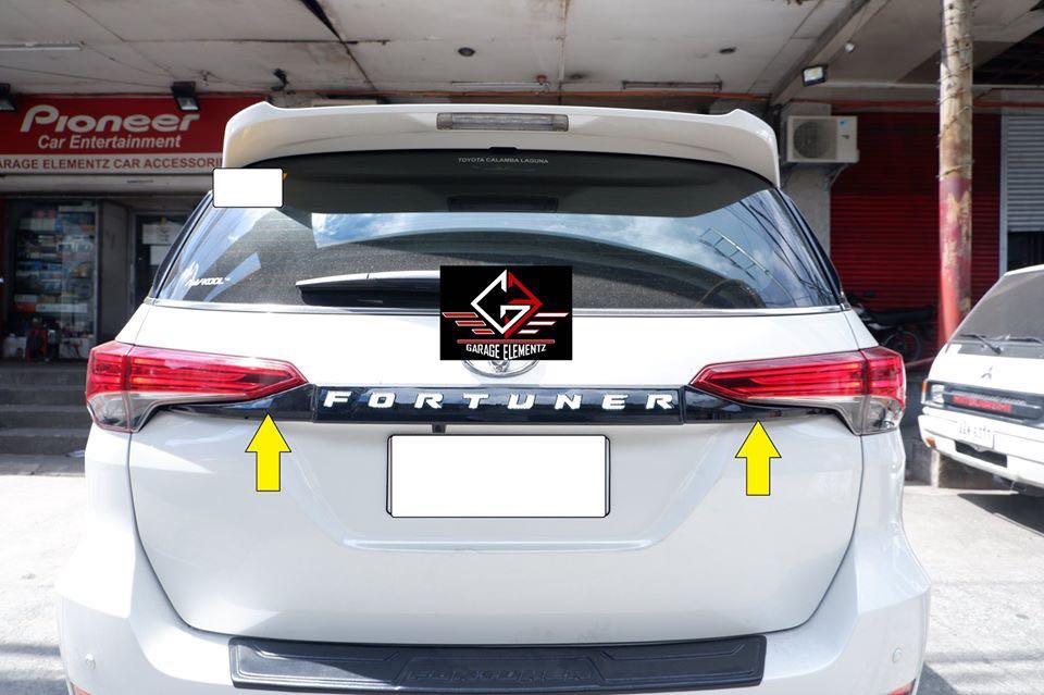 2016 to 2020 Fortuner Trunk Led Tailgate led cladding Rear Tail Gate ...