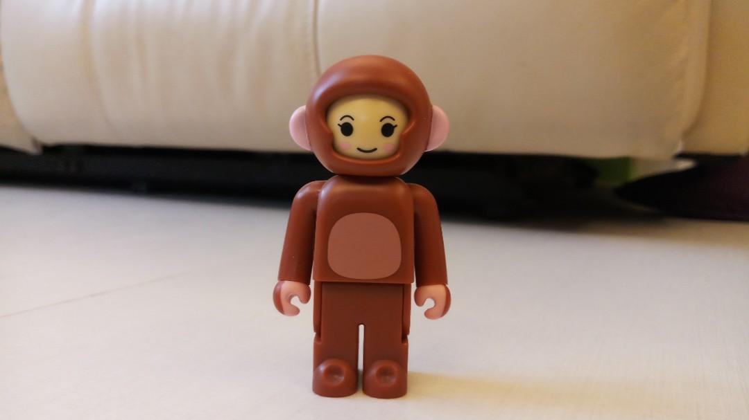 正版 絕版 Bearbrick Kubrick Babekub Monkey 扮馬騮 猴子 猴年生肖 積木 玩具 一款, 興趣及遊戲, 玩具 ...