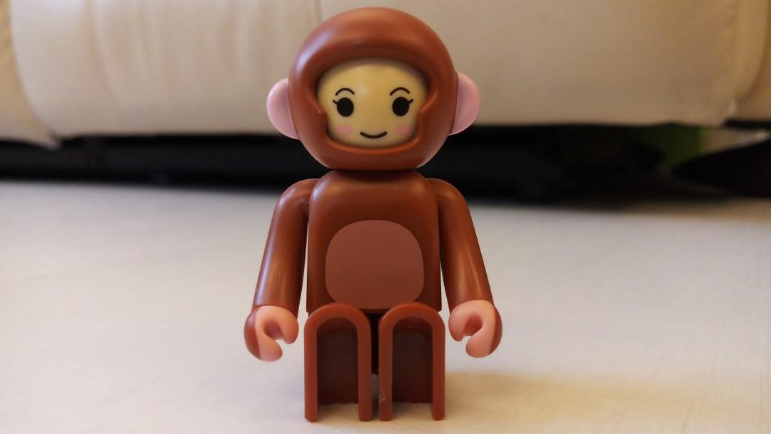 正版 絕版 Bearbrick Kubrick Babekub Monkey 扮馬騮 猴子 猴年生肖 積木 玩具 一款, 興趣及遊戲, 玩具 ...