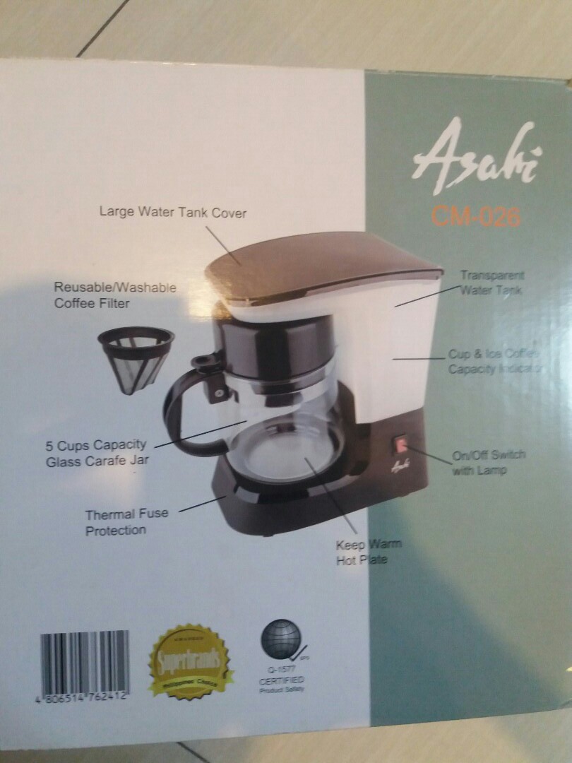 Asahi Coffee Maker CM-026 - Brand NEW, TV & Home Appliances, Kitchen ...