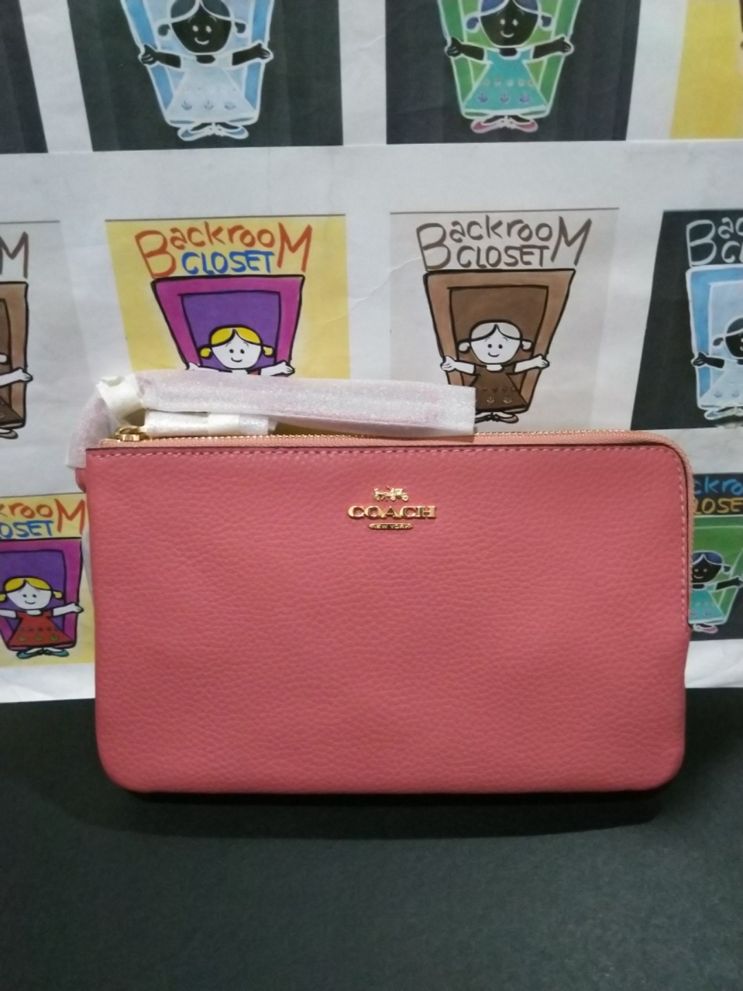 Auth Coach XL Double Zip Wallet, Women's Fashion, Bags & Wallets ...