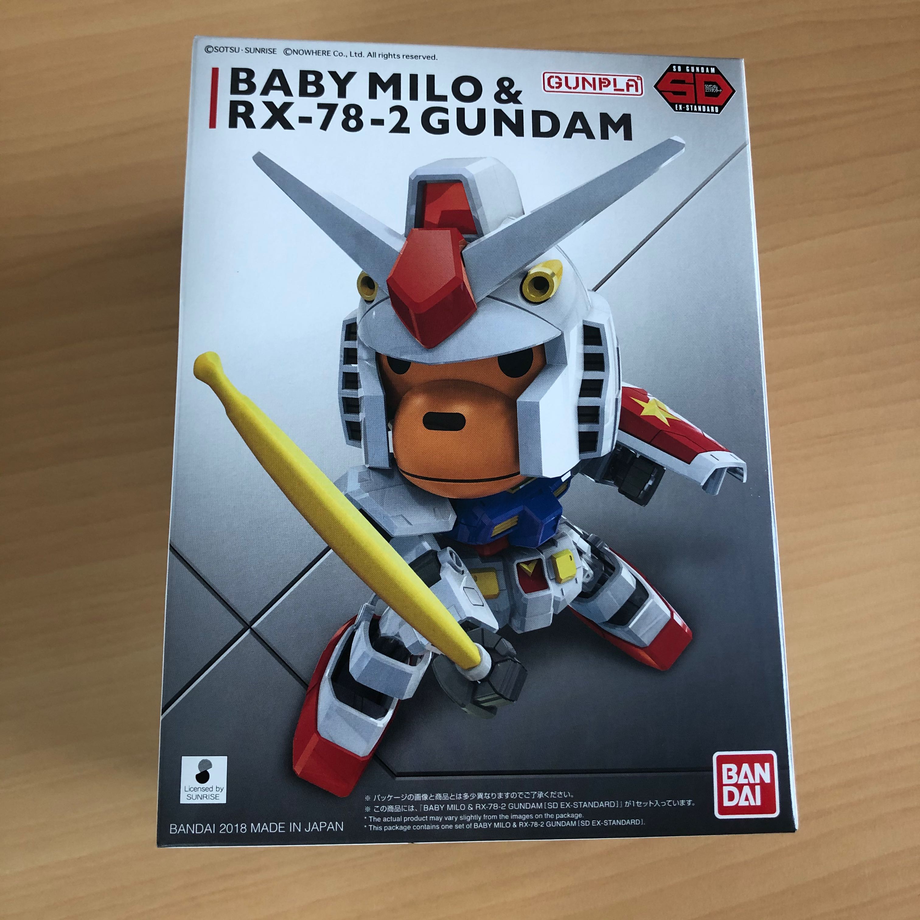 Baby Milo x SD Gundam Gunpla RX-78-2, Hobbies & Toys, Toys & Games on ...