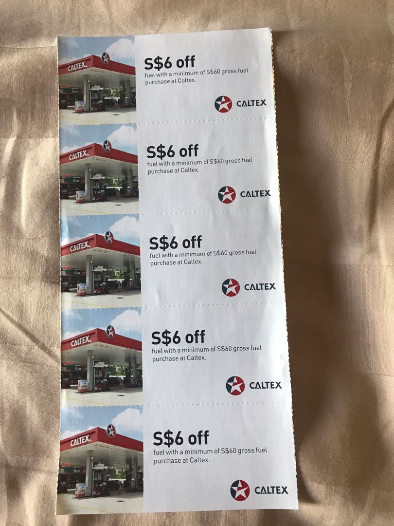 Caltex voucher, Tickets & Vouchers, Vouchers on Carousell