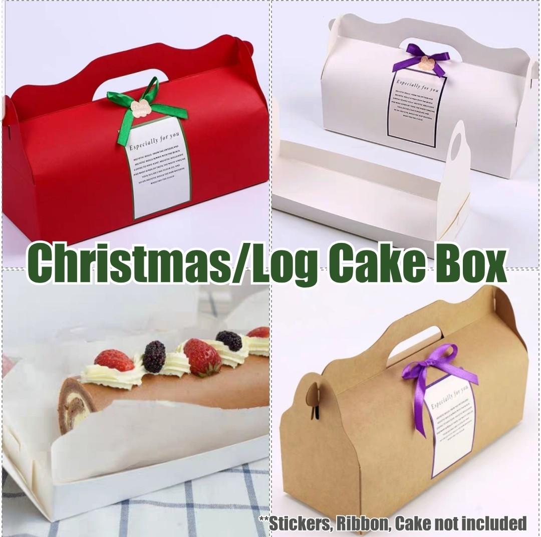 Christmas Gift Packaging, X'mas Gift Box, Log Cake, Pound Cake, Swiss ...