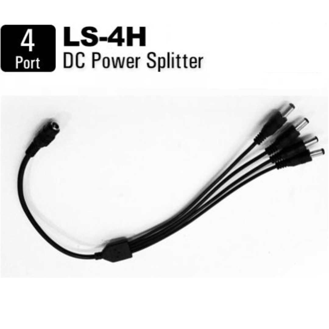 DC Power Splitter 4 Port, Furniture & Home Living, Security & Locks ...