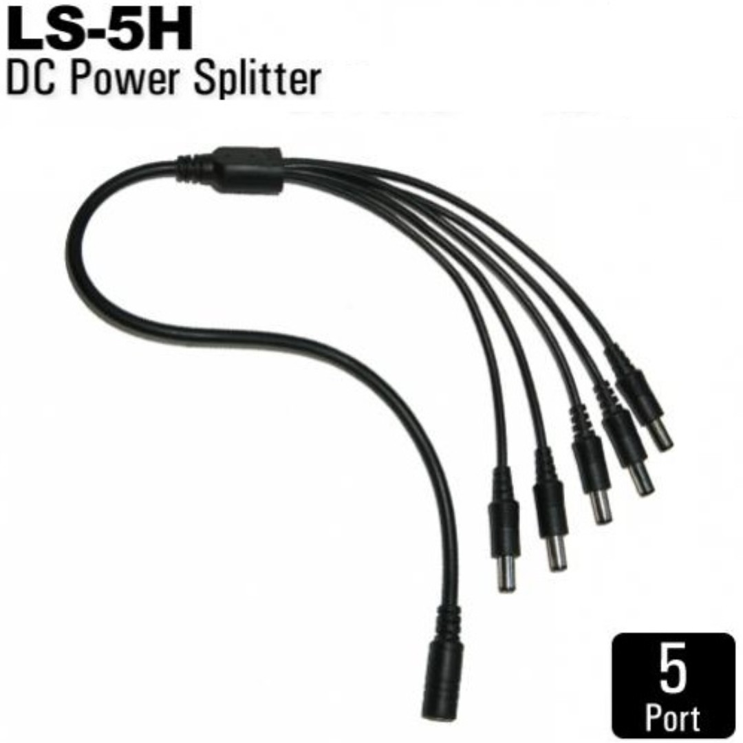 DC Power Splitter 5 Port, Furniture & Home Living, Security & Locks ...