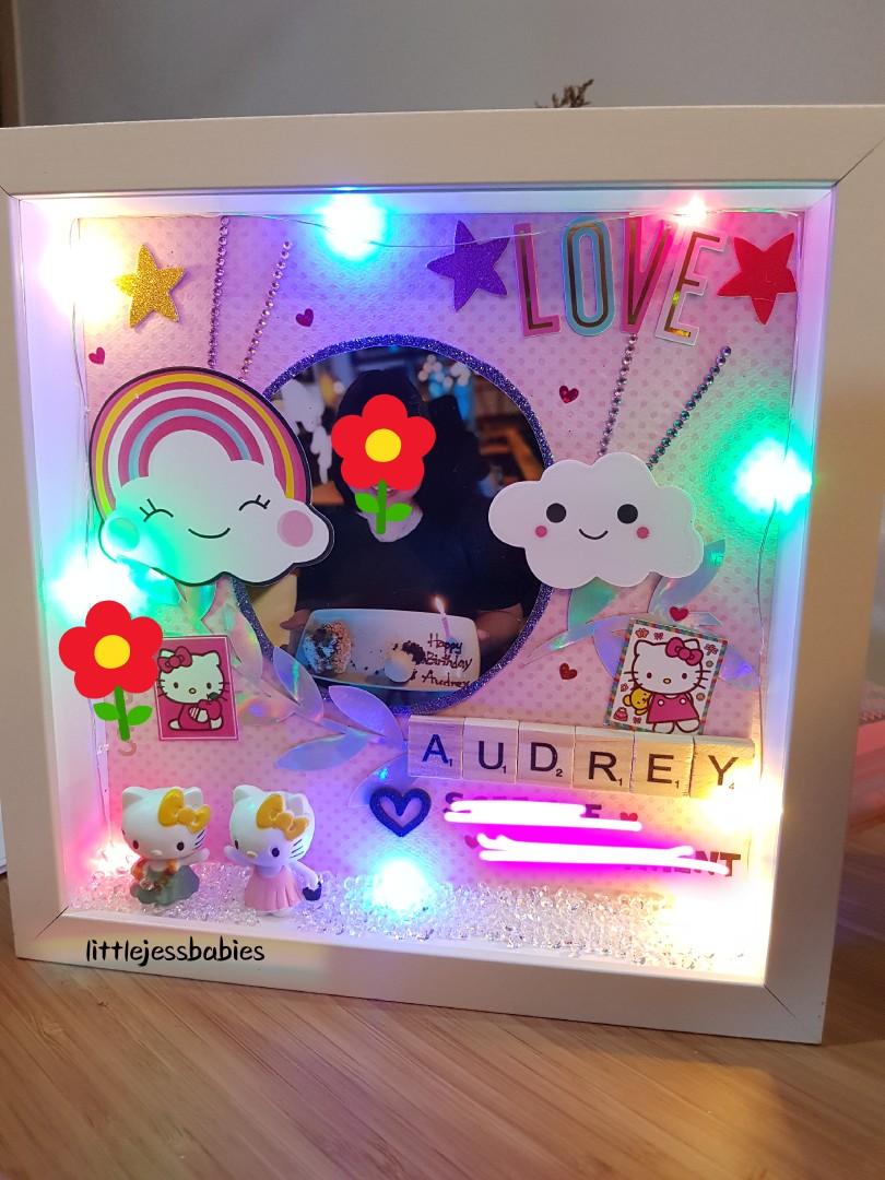 Hello Kitty scrabble tiles art frame, Hobbies & Toys, Stationery ...