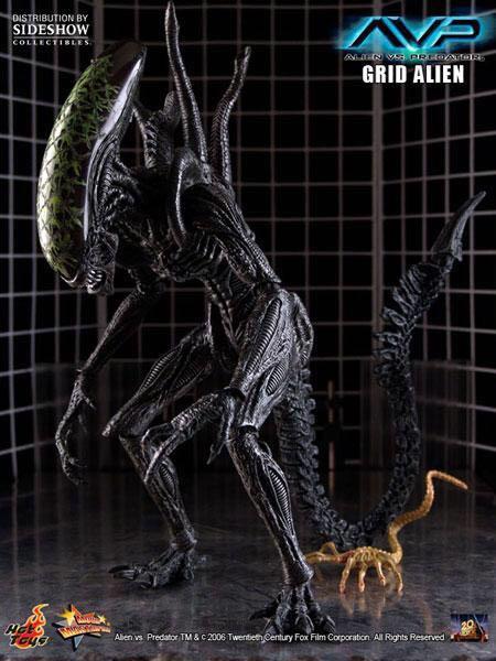 Hot Toys 1/6 MMS28 AVP Alien VS Predator Grid Alien Collectible Figure ...