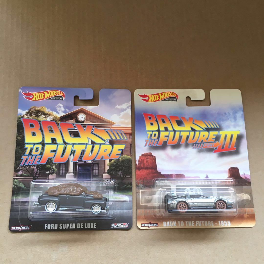 Hot Wheels Back to the future BTTF Retro Entertainment Pair Set Ford ...