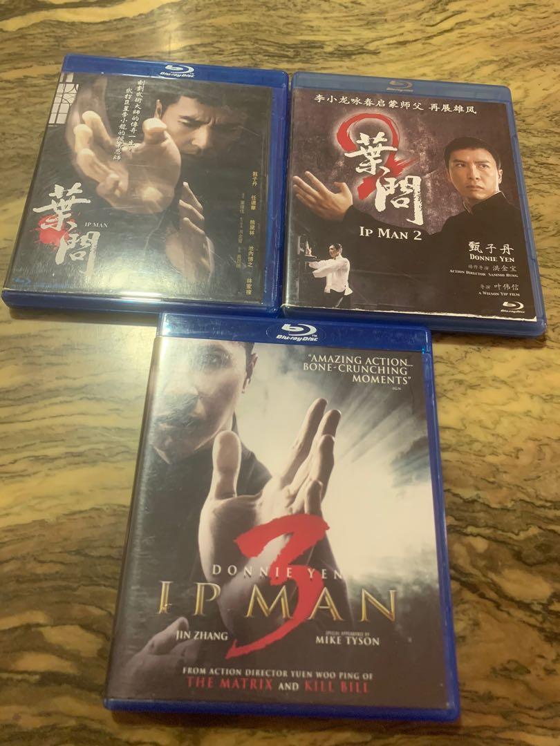 Ip Man 1,2 & 3 Blu Ray (Donnie Yen), Hobbies & Toys, Music & Media, CDs & DVDs on Carousell