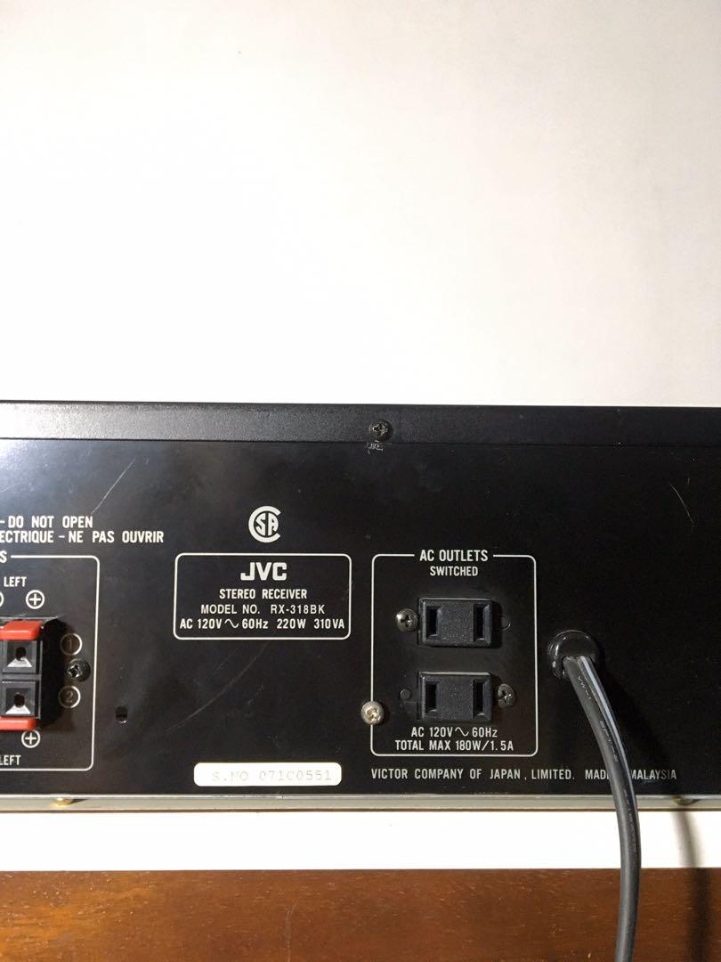 JVC (RX-318) Stereo Receiver, Audio, Soundbars, Speakers & Amplifiers ...