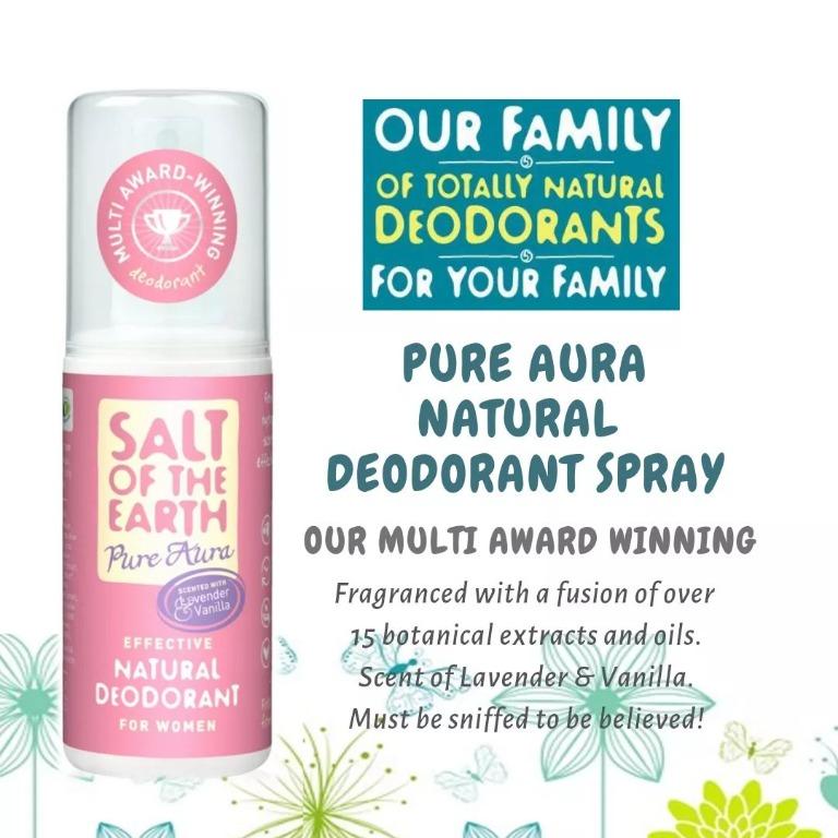 Salt of the earth deodorant spray - Lavender & Vanilla 100ML, Beauty ...