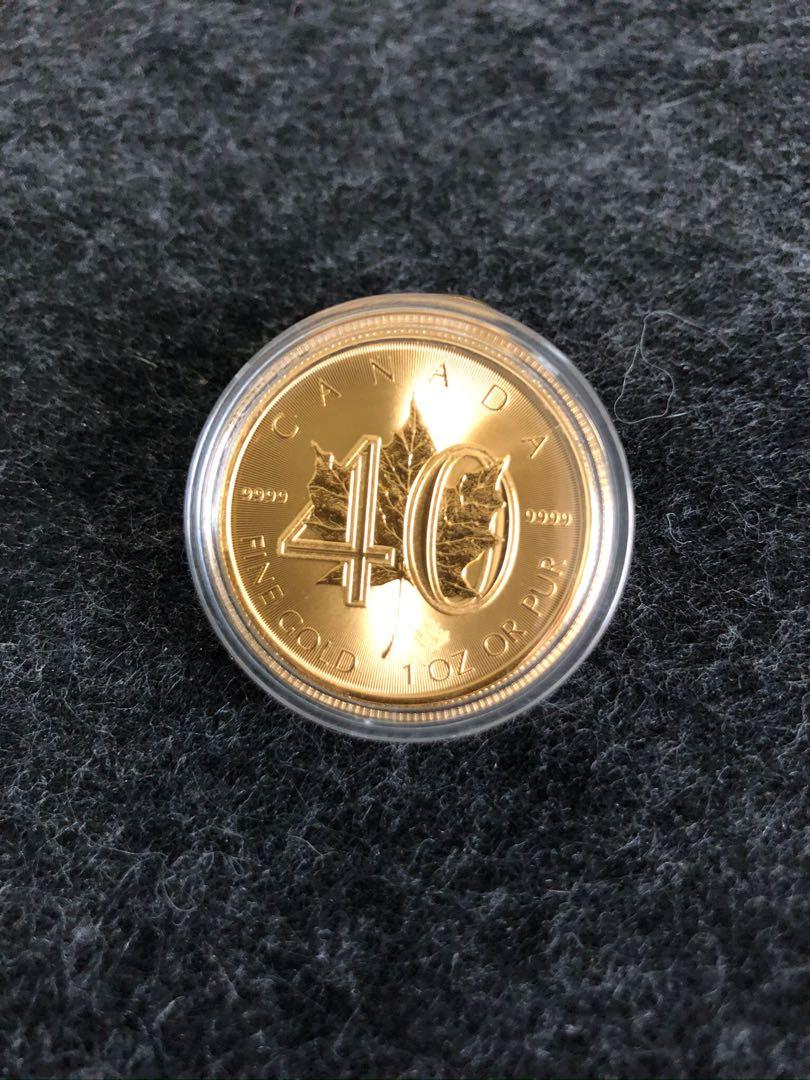 Limited mintage 40th anniversary gold coin (only 3 in sg on sales now ...