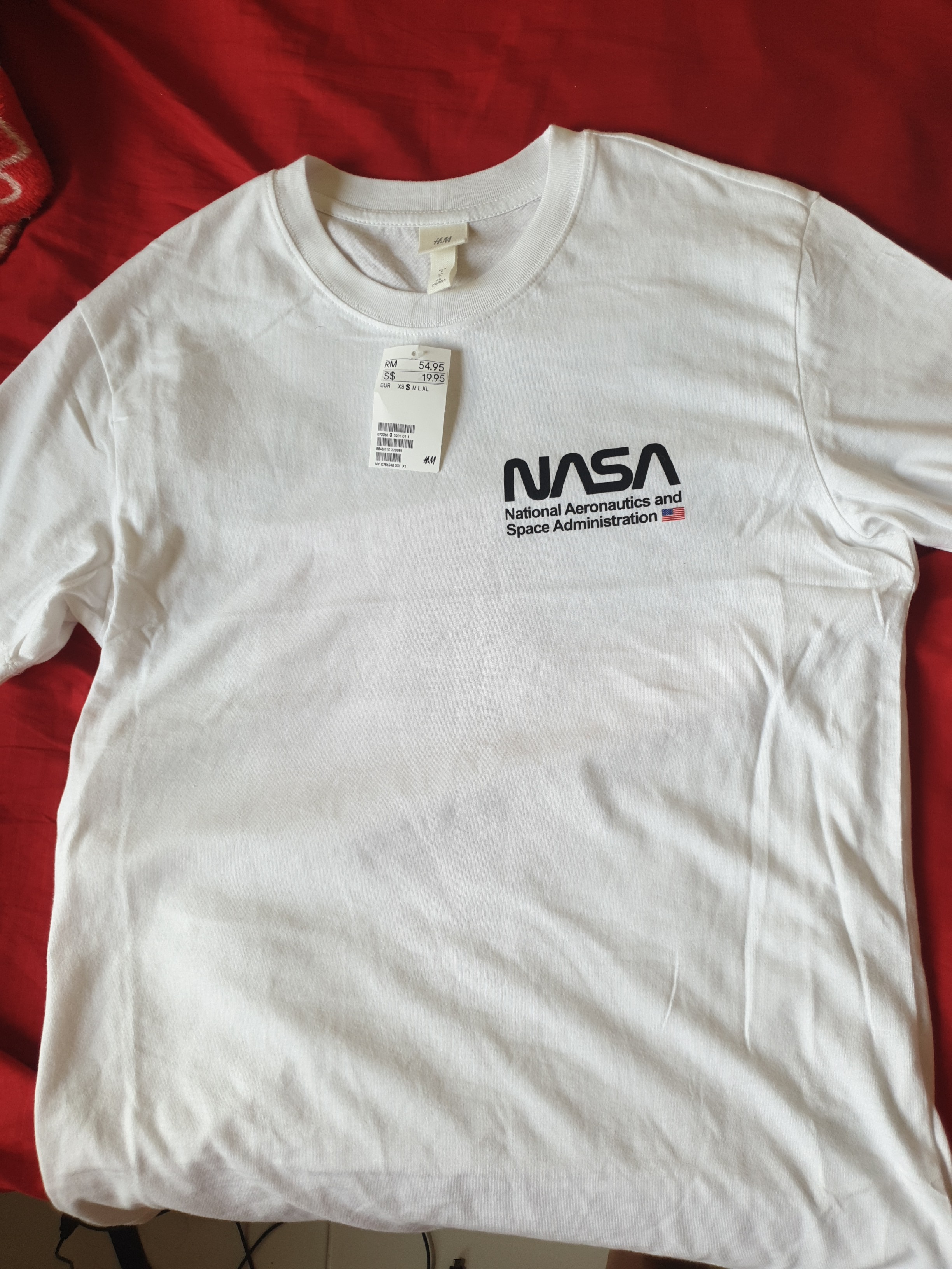 NASA H&M Top, Men's Fashion, Tops & Sets, Hoodies on Carousell