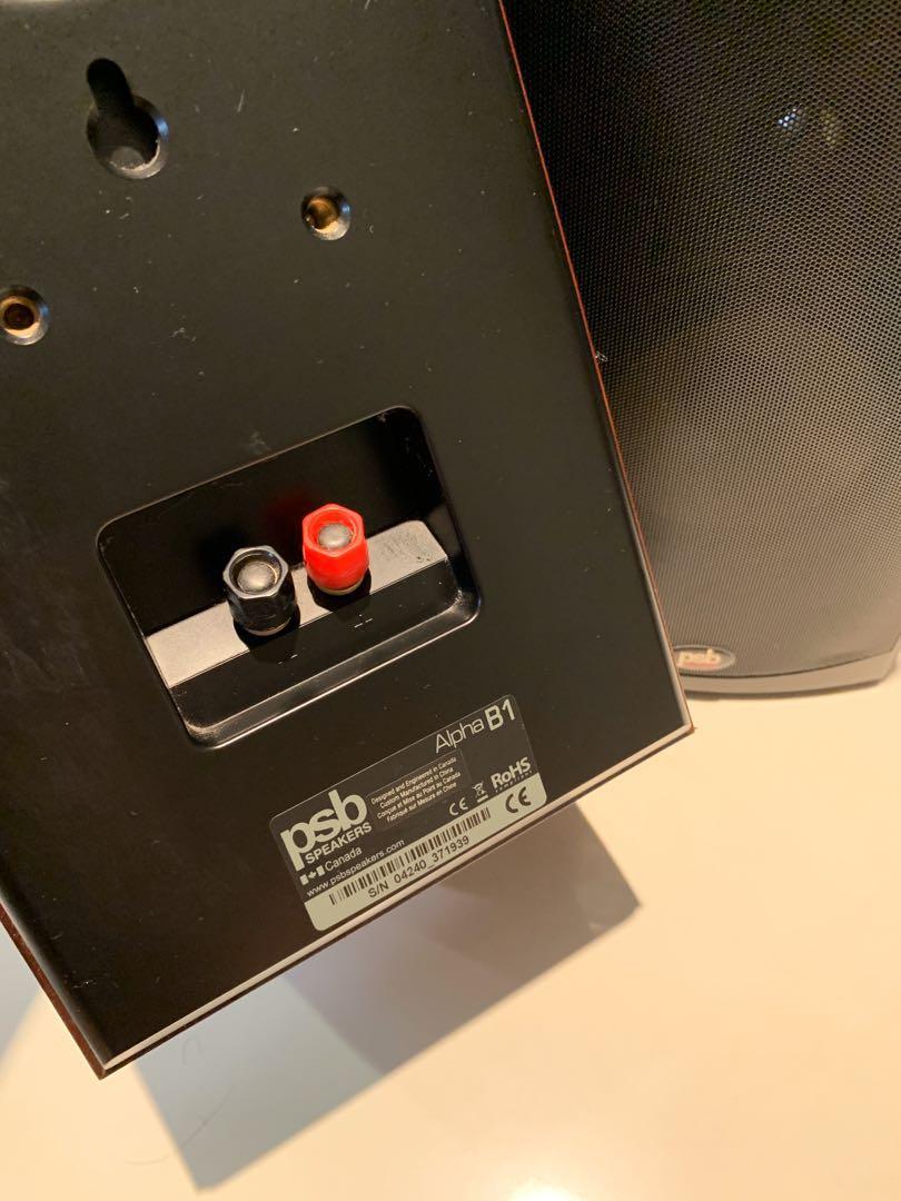 PSB Alpha B1 speakers + IsoAcoustic Stand, Audio, Soundbars, Speakers ...