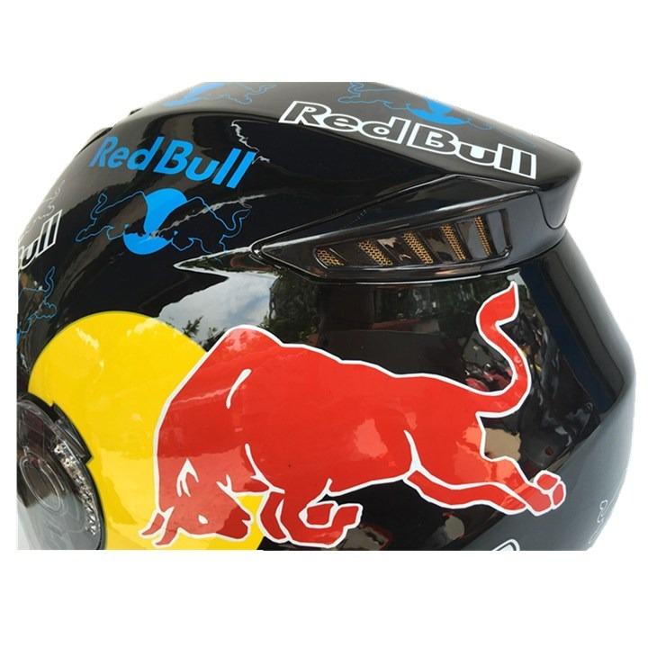 Redbull Red bull helmet black black yellow red energy drink modular ...