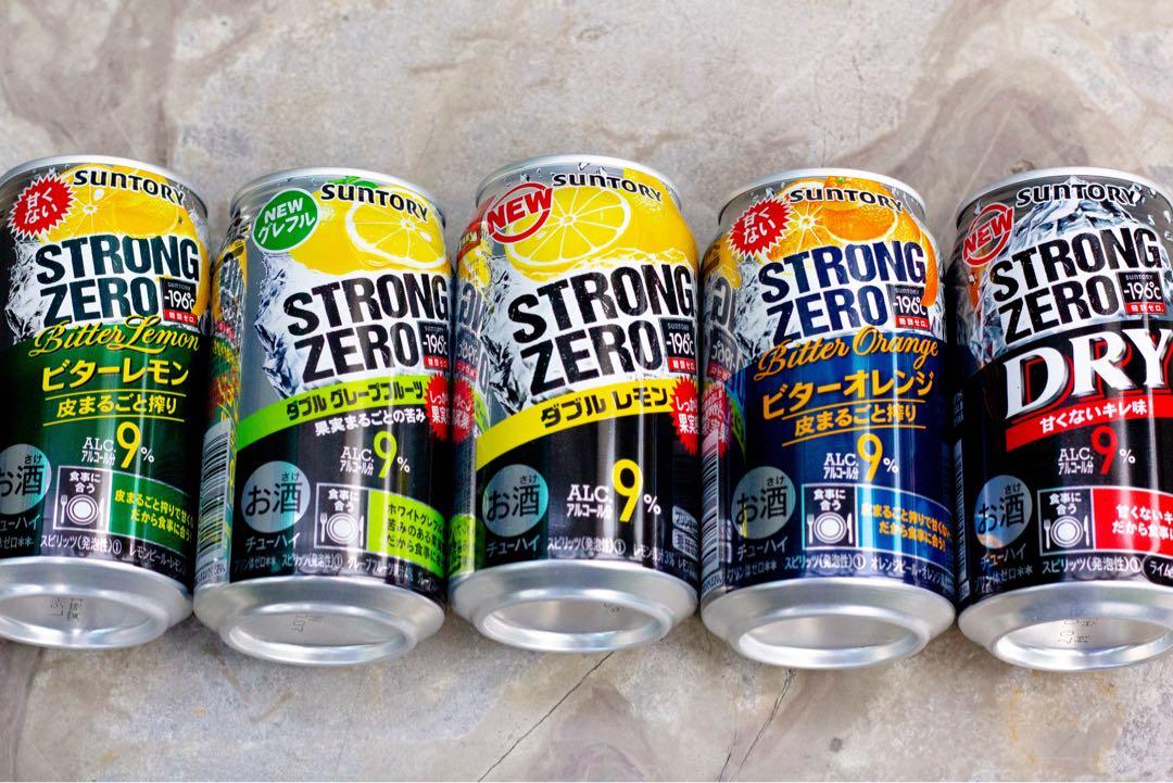 Suntory Strong Zero 9% ABV Japanese Beer, Food & Drinks, Local Eats on ...