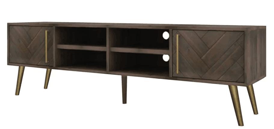 TVS 013 TV Console w Herringbone Pattern, Furniture & Home Living ...