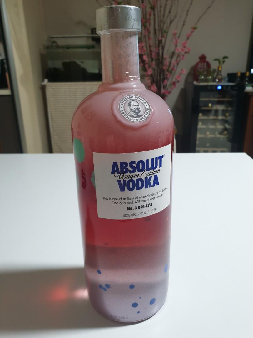 Absolut Vodka (Unique Edition), Food & Drinks, Alcoholic Beverages on ...