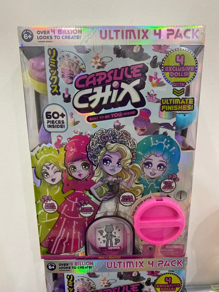 Capsule Chix Ultimix 4 Pack, Hobbies & Toys, Toys & Games on Carousell