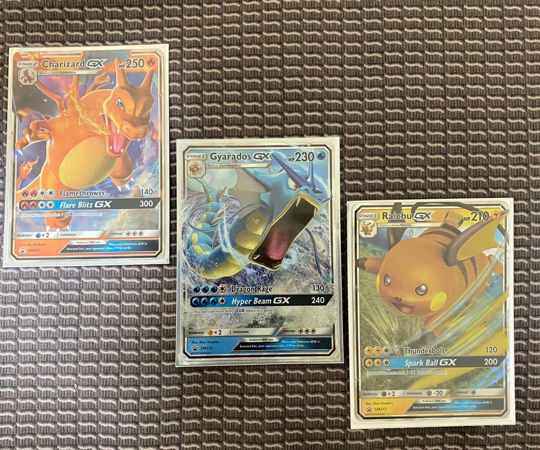 Charizard/Gyarados/Raichu GX/Hidden Fates/Pokemon Cards, Hobbies & Toys ...