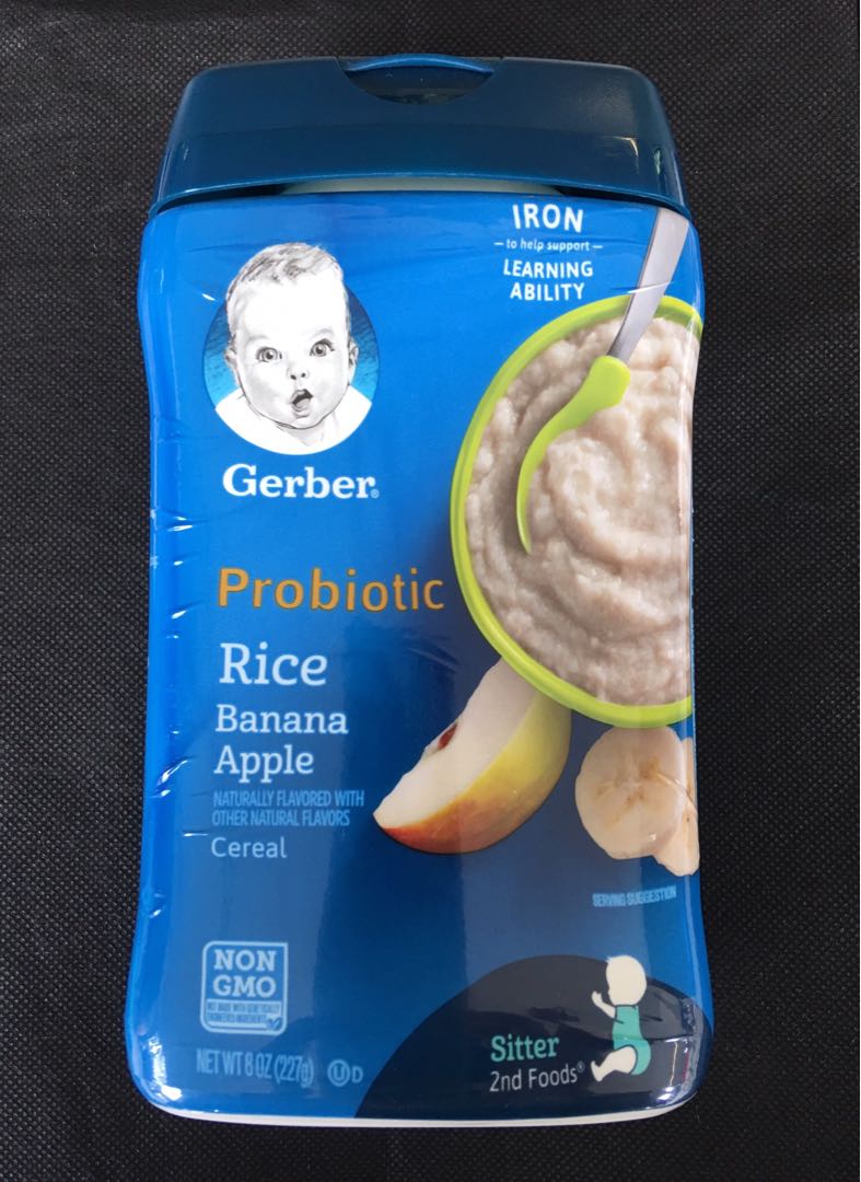 Gerber Probiotic Rice Banana Apple, Babies & Kids, Nursing & Feeding on ...