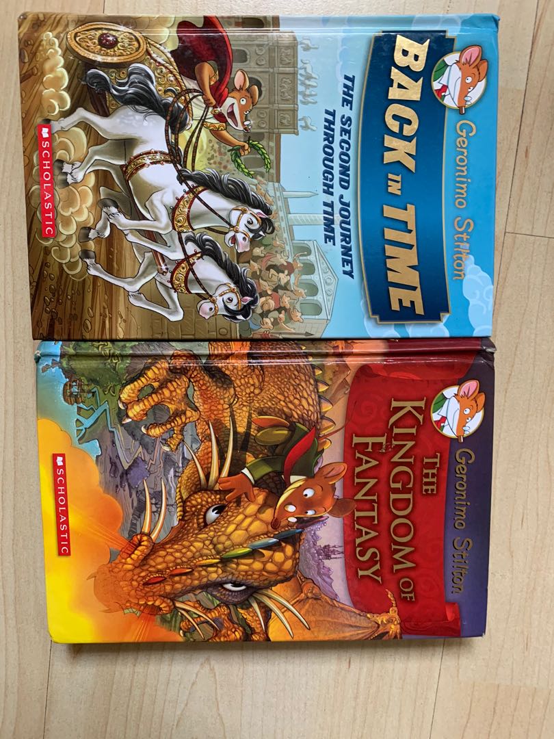 Geronimo Stilton hard cover story book - Back in time (sold) & The ...