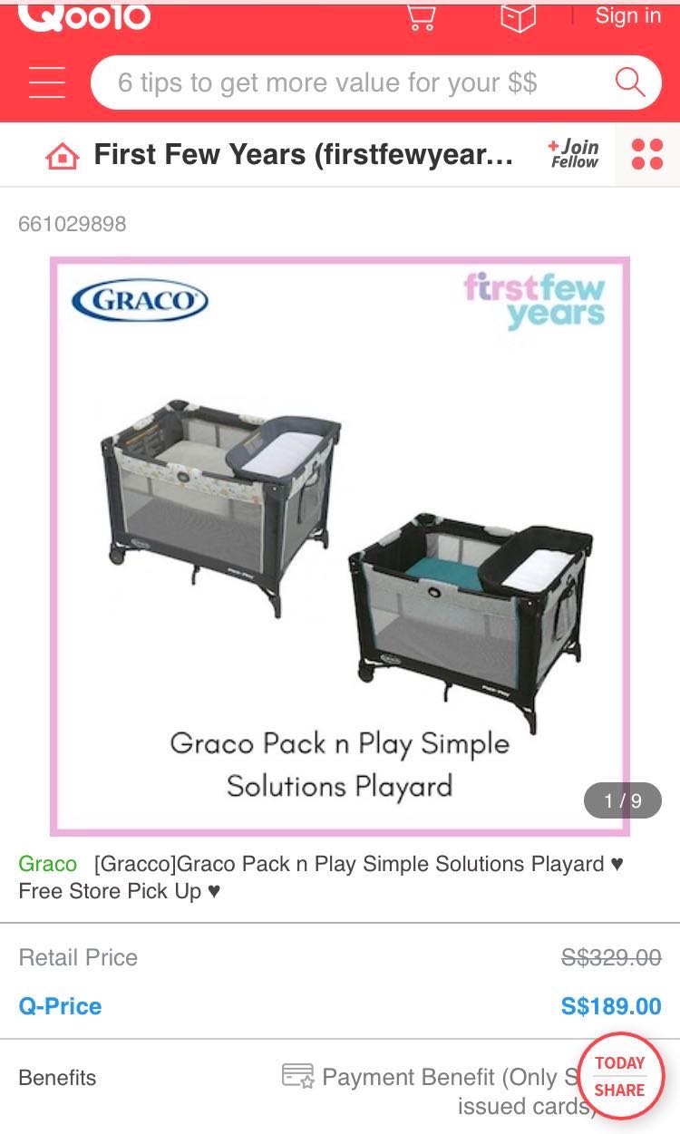 Graco pack and play cot, Babies & Kids, Baby Nursery & Kids Furniture ...