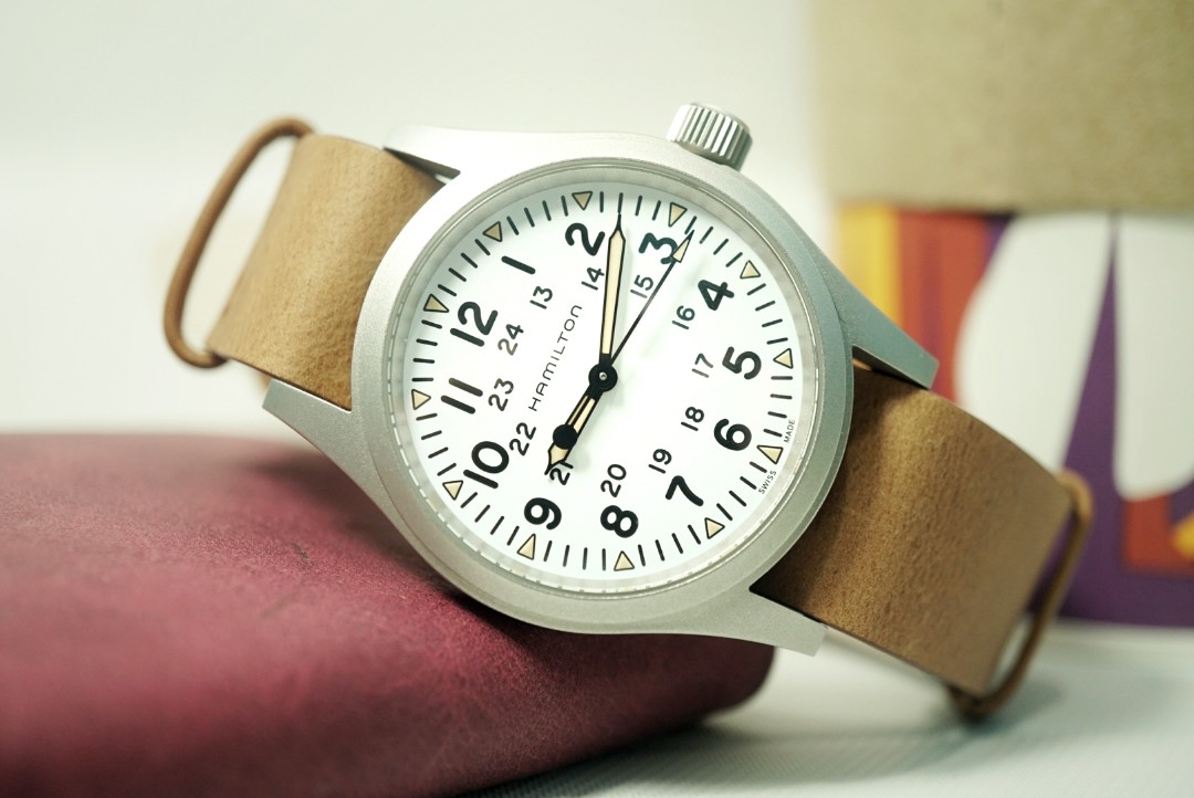 Hamilton Khaki Field White Dial, Men's Fashion, Watches & Accessories ...