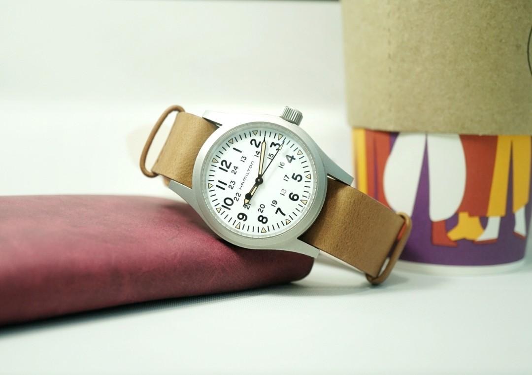 Hamilton Khaki Field White Dial, Men's Fashion, Watches & Accessories ...