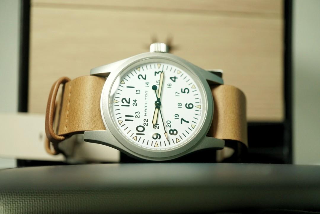 Hamilton Khaki Field White Dial, Men's Fashion, Watches & Accessories ...