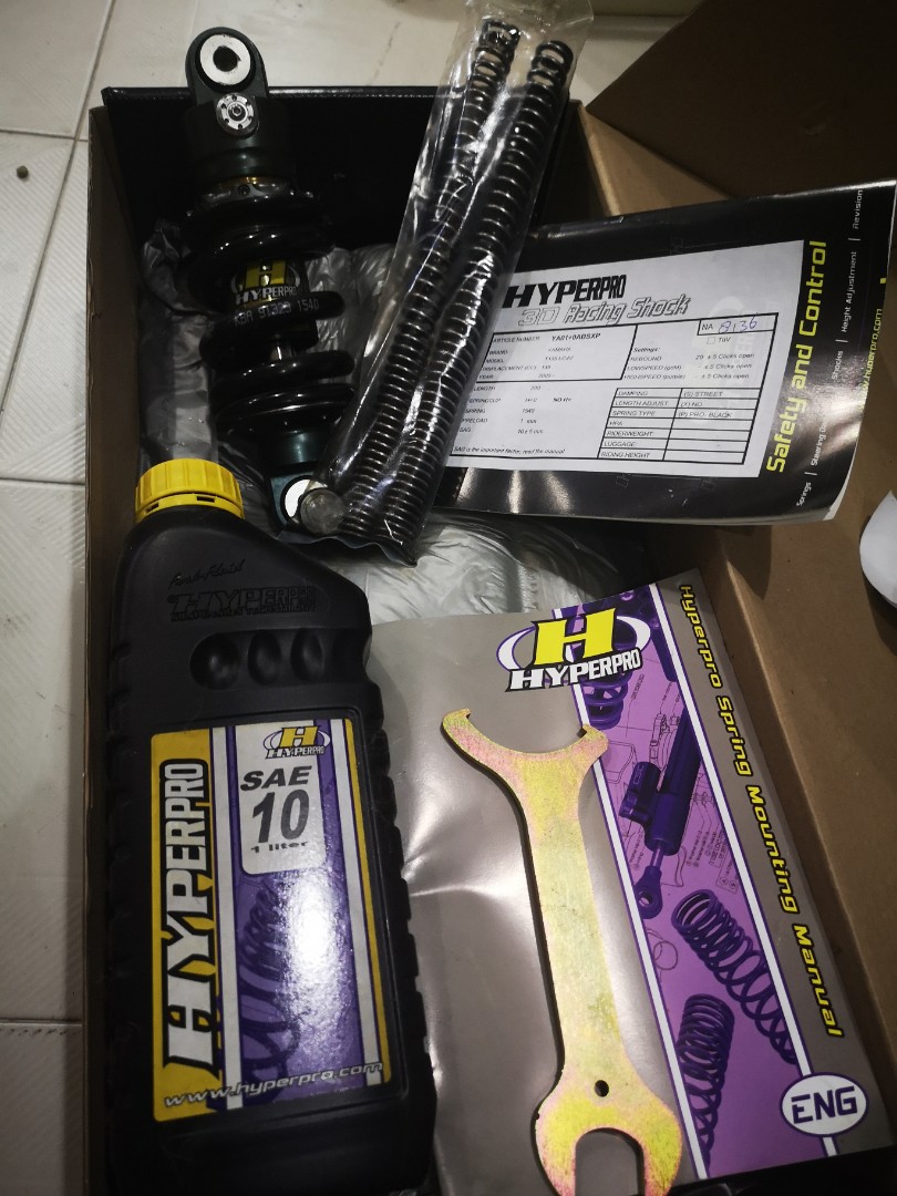Hyperpro Suspension & Fork spring, Motorcycles, Motorcycle Accessories ...