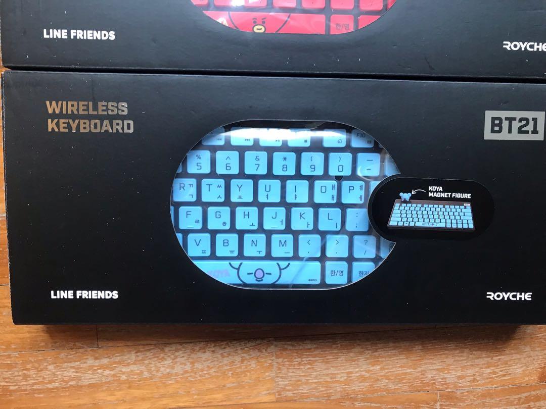 BT21 Wireless Keyboard Royche, Hobbies & Toys, Memorabilia ...